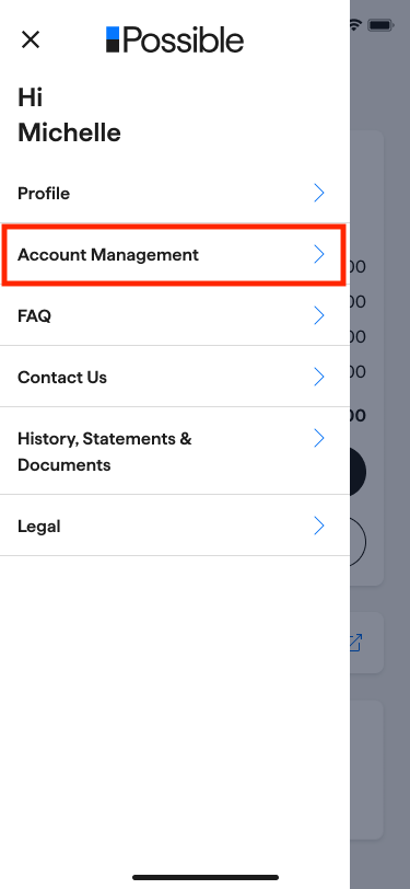 Change Payment Method – Possible Finance
